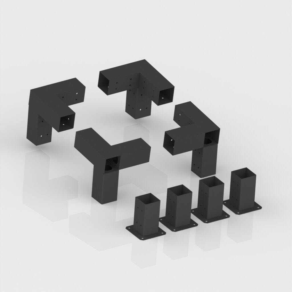 5 Degree Lean To Pergola Kit - Tuff Fabrication